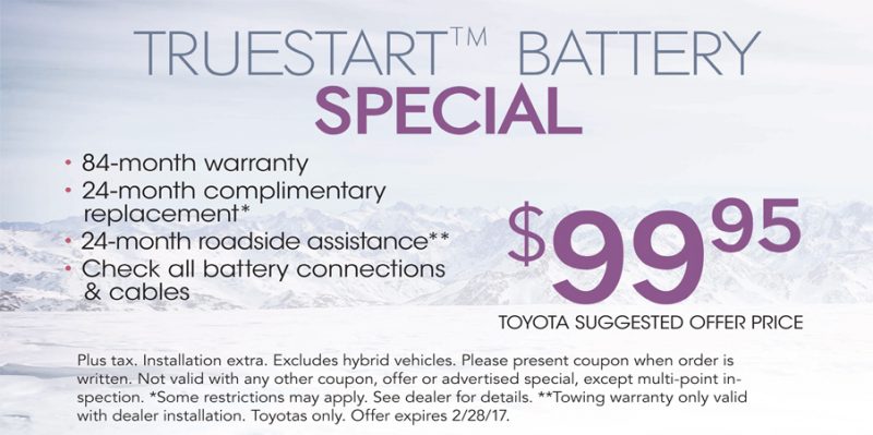 FEBRUARY 2017 TRUESTART BATTERY | Baltimore Toyota Dealers Service