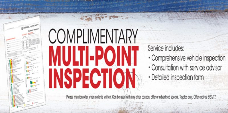 May 2017 Multi-Point Inspection Special | Baltimore Toyota Dealers Service