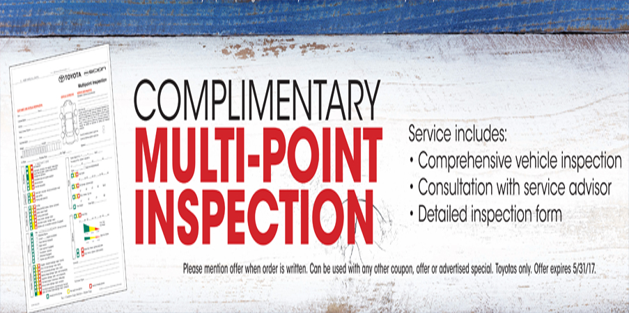 May 2017 Multi-Point Inspection Special | Baltimore Toyota Dealers Service
