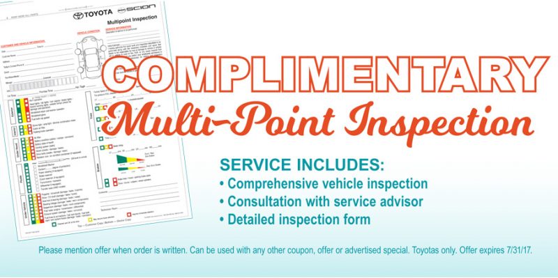 June Multi-Point Inspection Special | Baltimore Toyota Dealers Service