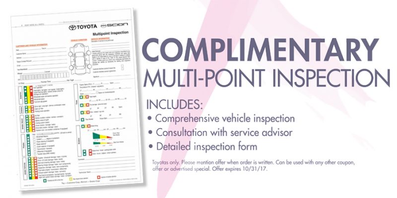 October Multi-Point Inspection | Baltimore Toyota Dealers Service