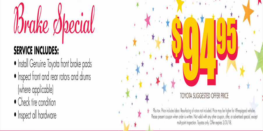March Brake Coupon | Baltimore Toyota Dealers Service